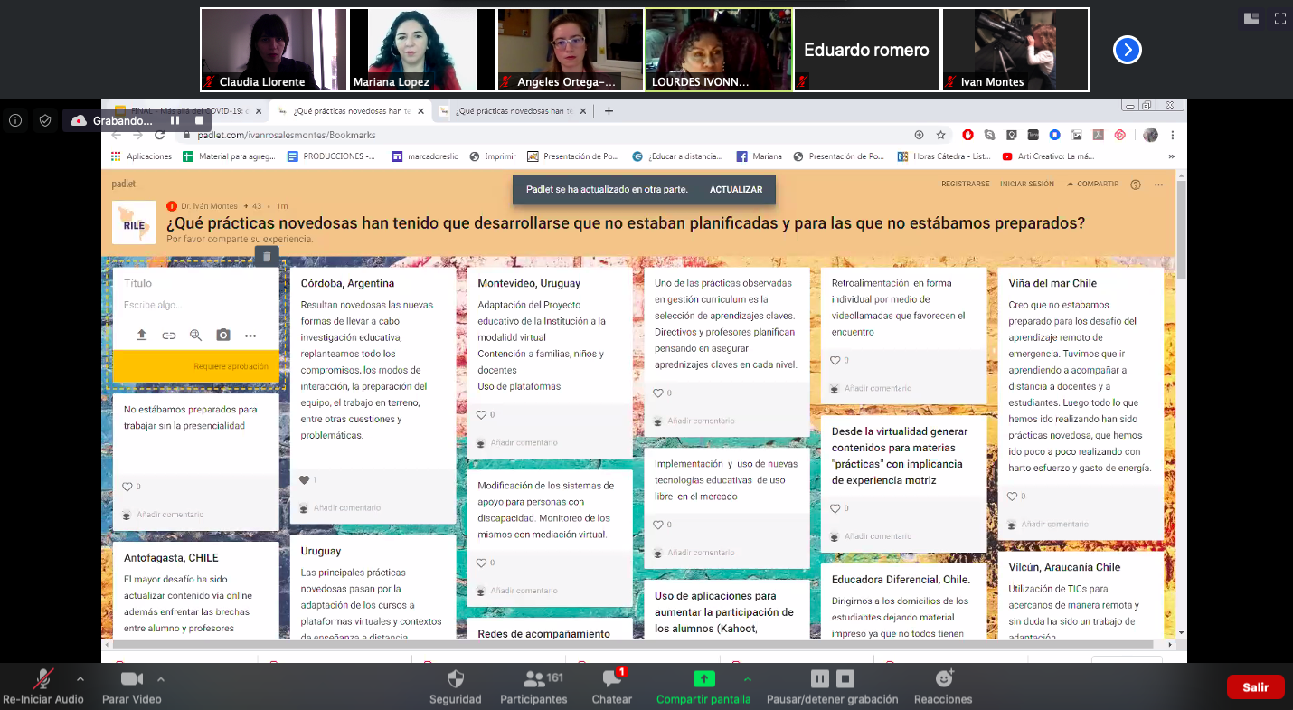 Foro virtual RILE reunió a líderes escolares de América