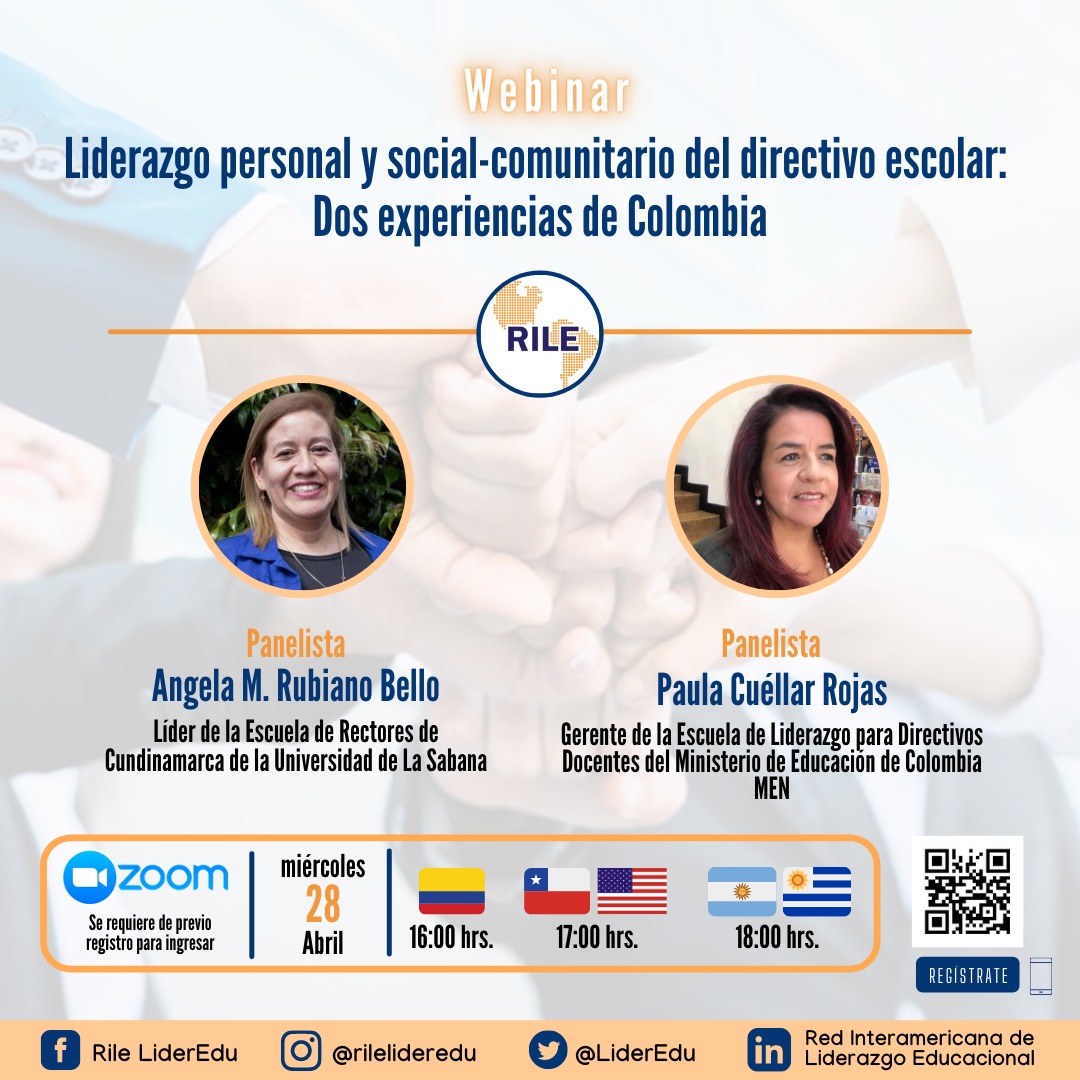 Próximo webinar RILE “Liderazgo personal y social-comunitario del ...