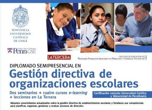 Diplomado En Gestión Directiva De Organizaciones Escolares Premiará Los
